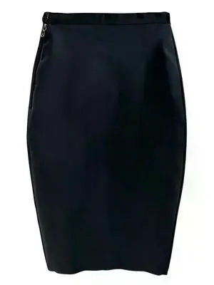 LANVIN Navy Blue Pencil Skirt