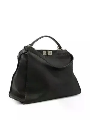 Fendi Medium Peekaboo Two-way Handbag - Black
