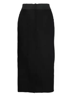 Dolce & Gabbana Wool Midi Skirt With Elasticated Waistband