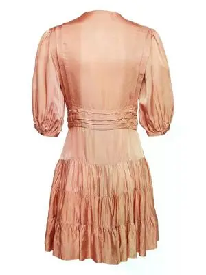 Sandro Puff-sleeved Tiered Dress