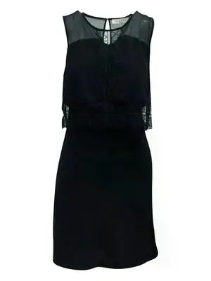 Sandro Lace-insert Mini Dress