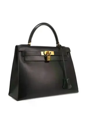 Hermès Kelly 28 Sellier Two-way Handbag - Black