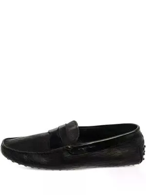 TOD'S Textured-leather Loafers