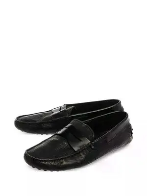 TOD'S Textured-leather Loafers