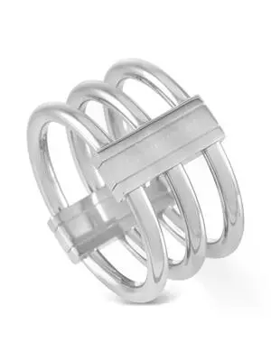 Calvin Klein Stainless Steel Multi-band Ring - Silver