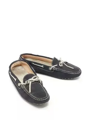 TOD'S Suede Loafers - Black