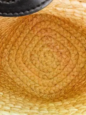 Loewe Mini Raffia Pebble Bucket Bag Satchel