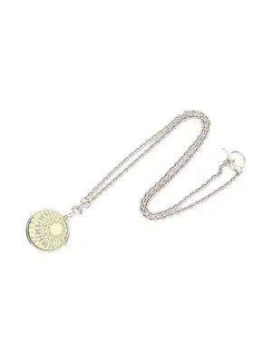 Hermès 2010s Medaille Op'h Necklace - Silver