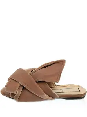 N°21 Knotted Velvet Slide Sandals