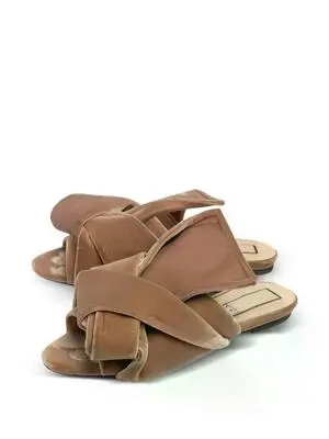 N°21 Knotted Velvet Slide Sandals