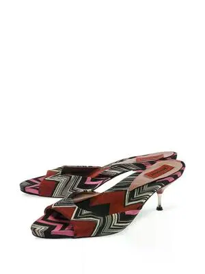 Missoni 65 Mm Zig-zag Pattern Sandals