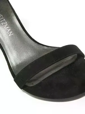 STUART WEITZMAN 80mm Nearlynude Block-heel Ankle-strap Sandals - Black