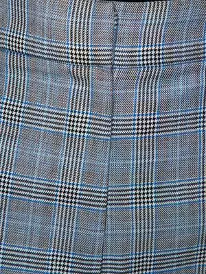 Tibi Plaid Banded-cuff Trousers