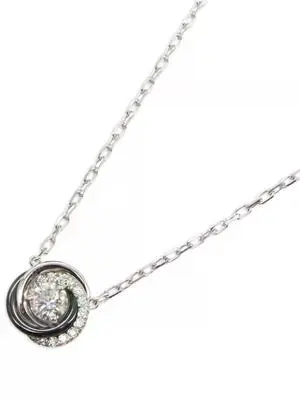 Cartier 18k White Gold Diamond Trinity Necklace