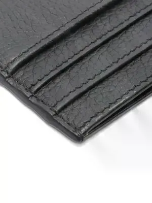 Dior 2010s Cd Icon Grained Leather Card Holder