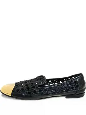GIUSEPPE ZANOTTI Vintage Open-weave Loafers
