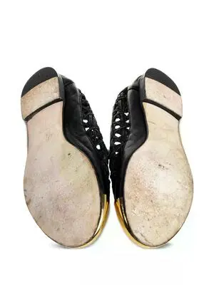 GIUSEPPE ZANOTTI Vintage Open-weave Loafers