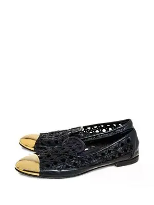 GIUSEPPE ZANOTTI Vintage Open-weave Loafers