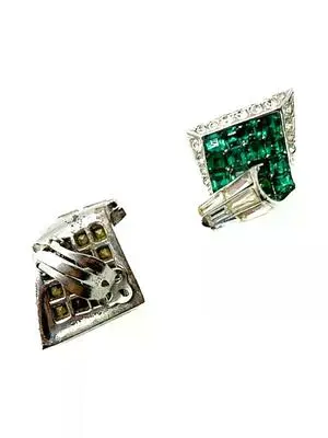 JENNIFER GIBSON JEWELLERY 1940s Marcel Boucher Earrings