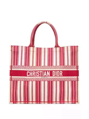 Dior 2018 Large Book Tote Bag - Red