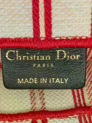 Dior 2018 Large Book Tote Bag - Red