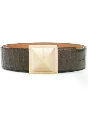 Hermès 2011 Large Stud Belt - Brown