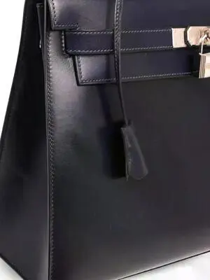 Hermès 2003 Kelly 32 Sellier Two-way Handbag - Blue