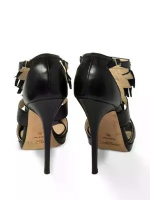 JIMMY CHOO 130mm Fringed Platform Pumps