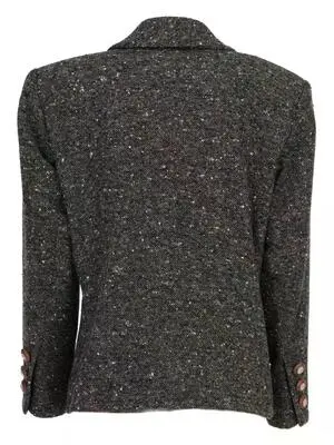 Saint Laurent Pre-owned 1980 Marbled Wool Jacket
