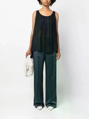 Prada 2000s Sleeveless Silk Blouse