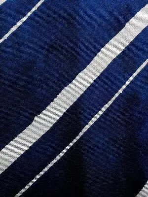 Prada Striped Silk Tie - Blue