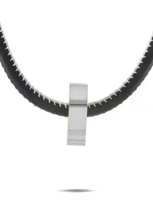 Calvin Klein Logo-engraved Necklace - Silver