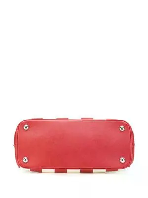Prada Galleria Double Zip Satchel - Red