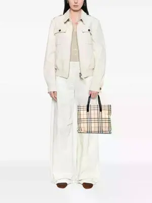 Burberry House Check Coated Canvas Tote Bag