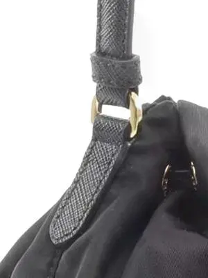 Prada Tessuto Duet Bucket Bag - Black