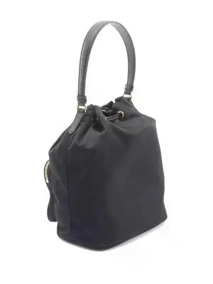 Prada Tessuto Duet Bucket Bag - Black