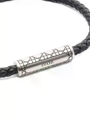 Dior 2000s Cannage Leather Bracelet