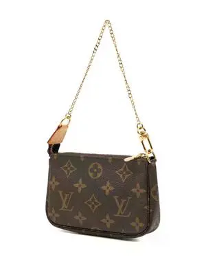 LOUIS VUITTON Monogram Mini Pochette Accessoires Handbag - Brown