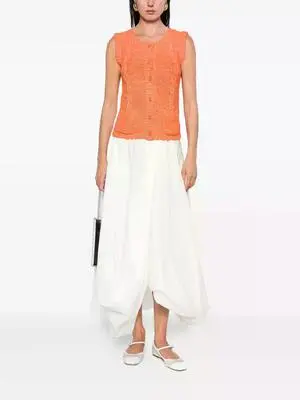 COURREGES 1970s Cable-knit Sleeveless Top
