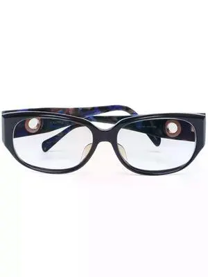 Celine Marbled Square-frame Glasses