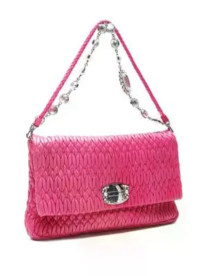 Miu Miu 2010 Matelassé Shoulder Bag - Pink