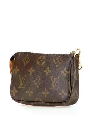 LOUIS VUITTON 2004 Monogram Mini Pochette Accessoires - Brown