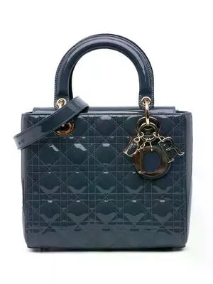 Dior 2020 Medium Patent Cannage Lady Satchel