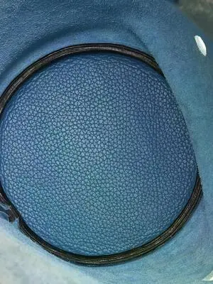 Hermès 2005 Clemence Mangeoire Pm Bucket Bag - Blue