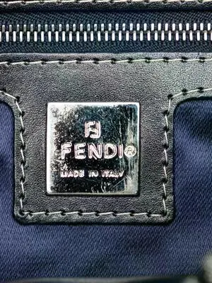 Fendi 2000-2010 Zucchino Canvas Mamma Forever Shoulder Bag