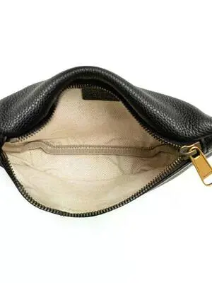 Gucci Leather Logo Belt Bag - Black