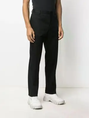 WALTER VAN BEIRENDONCK Tailored Wool/cotton Trousers - Black