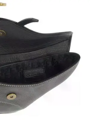 Dior Saddle Leather Belt Bag - Black