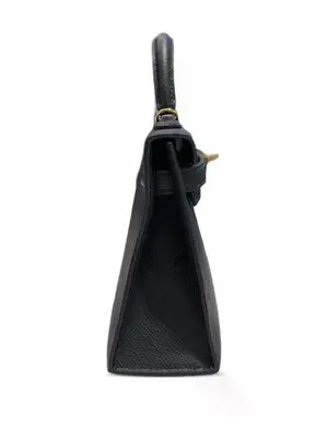 Hermès 2024 Mini Kelly Sellier 20 Epsom Leather Gold-hardware Tote Bag - Black