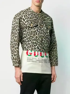 JEAN PAUL GAULTIER Leopard Print Cropped Jacket